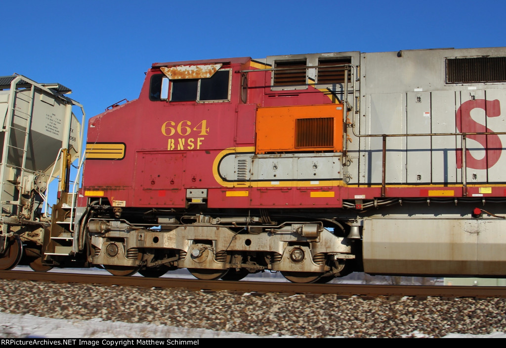 BNSF 664 Cab Shot